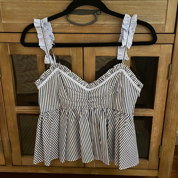 Zara | Tops | Zara Ruffled Top | Poshmark